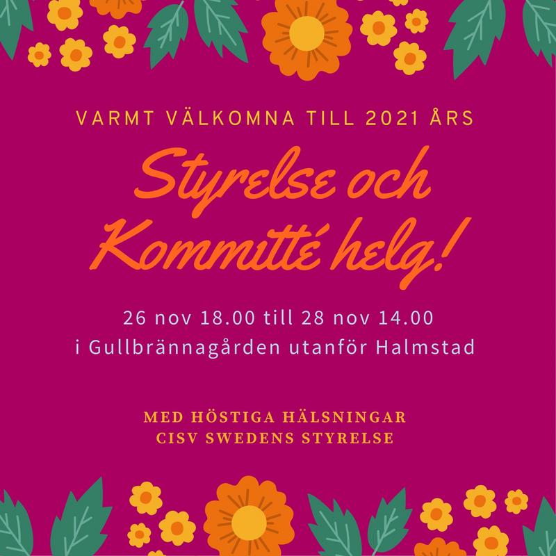 Händelse: CISV Sweden: Styrelse- och kommittéhelg - CISV Sweden
